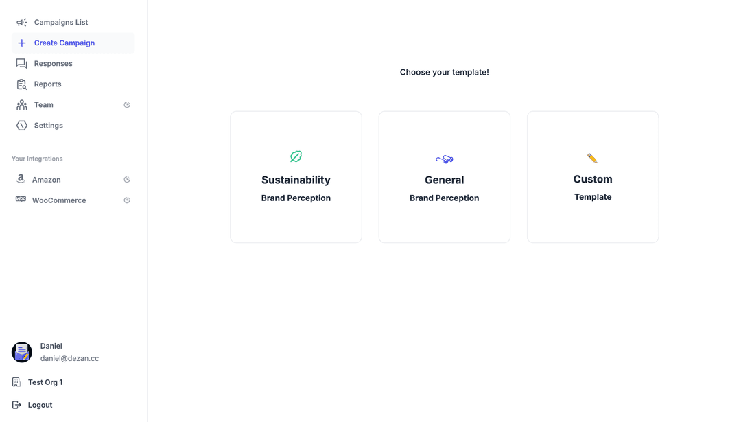 Generate Surveys in seconds with Dezan